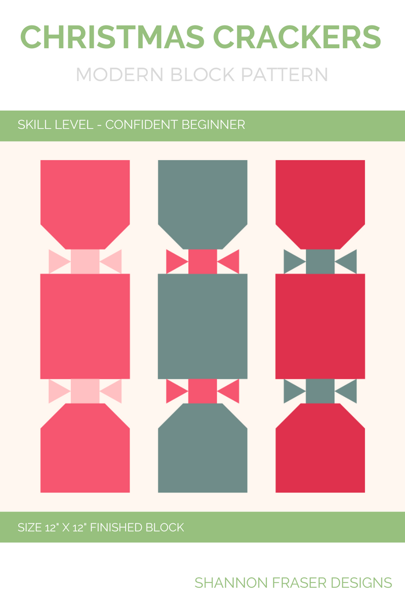 Christmas Crackers Quilt Block Pattern (PDF) – Shannon Fraser Designs