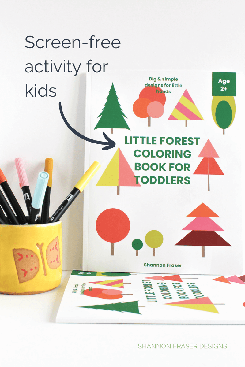 Little Forest Coloring Book for Toddlers – Shannon Fraser Designs