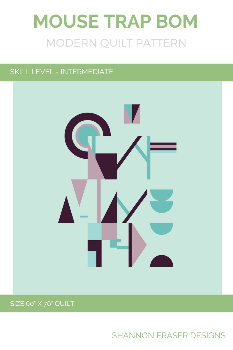 Mouse Trap Block of the Month Quilt Pattern (PDF) – Shannon Fraser Designs