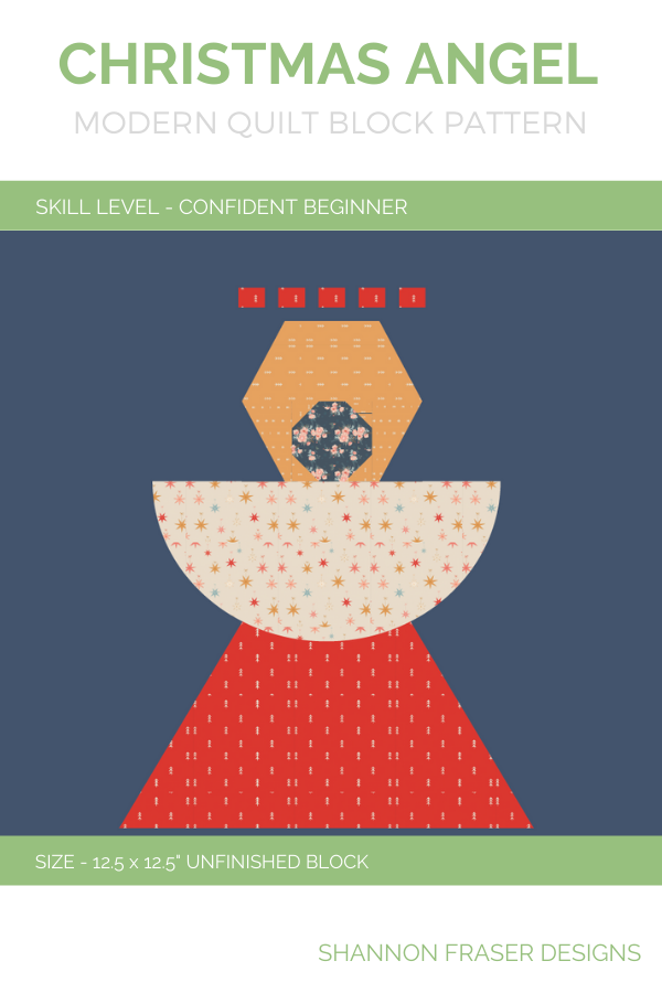 Christmas Angel Quilt Block Pattern (PDF) – Shannon Fraser Designs